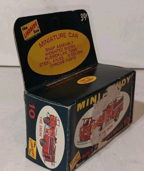 Lindberg Mini-Lindy Fire Engine No. 10-39 Excellent - Vintage 1:87 - w ...