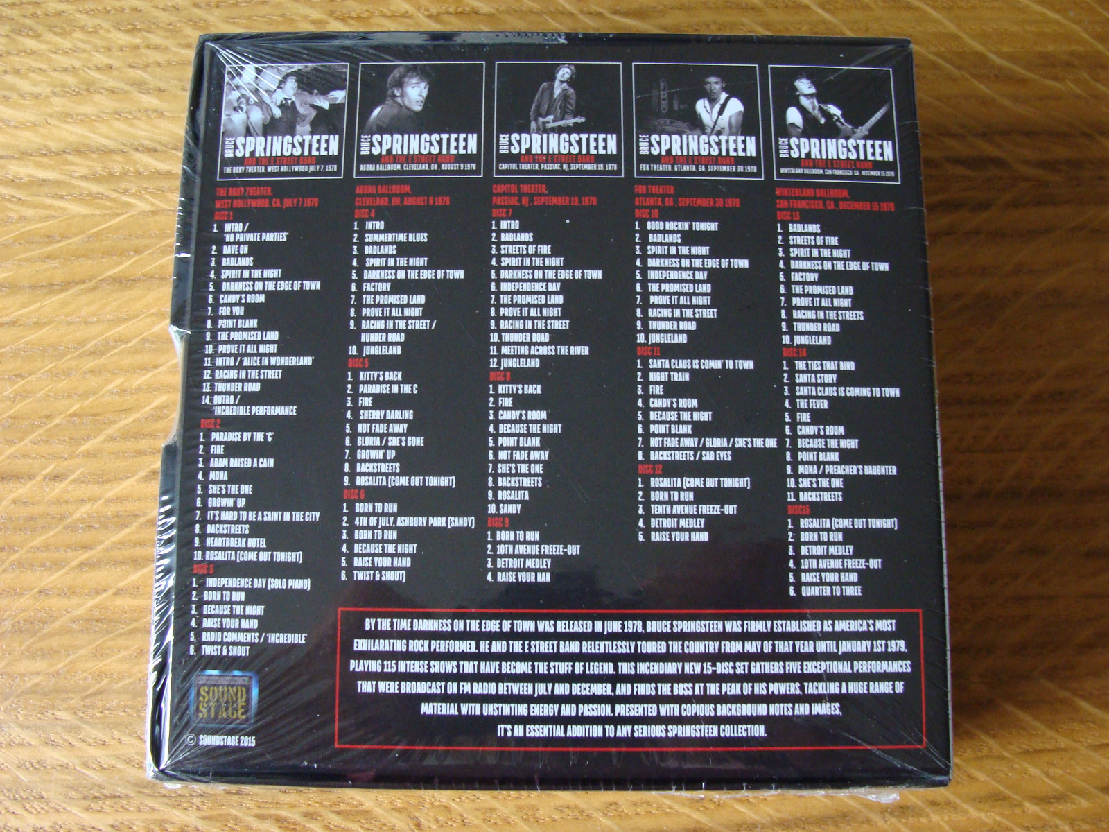 CD Box Set: Bruce Springsteen : Complete 1978 Radio Broadcasts : 15 CDs ...