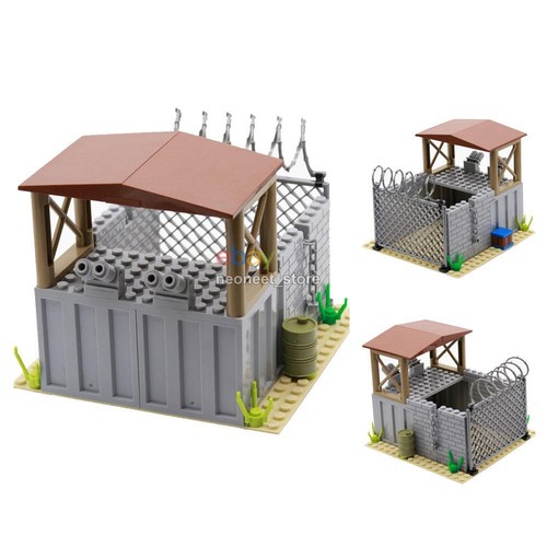 MOC Military WWII Army Fortress Baseplate Building Blocks Bricks ...