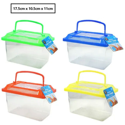 4 x Portable Handheld Plastic Fish Tank Critter Insects Reptile ...