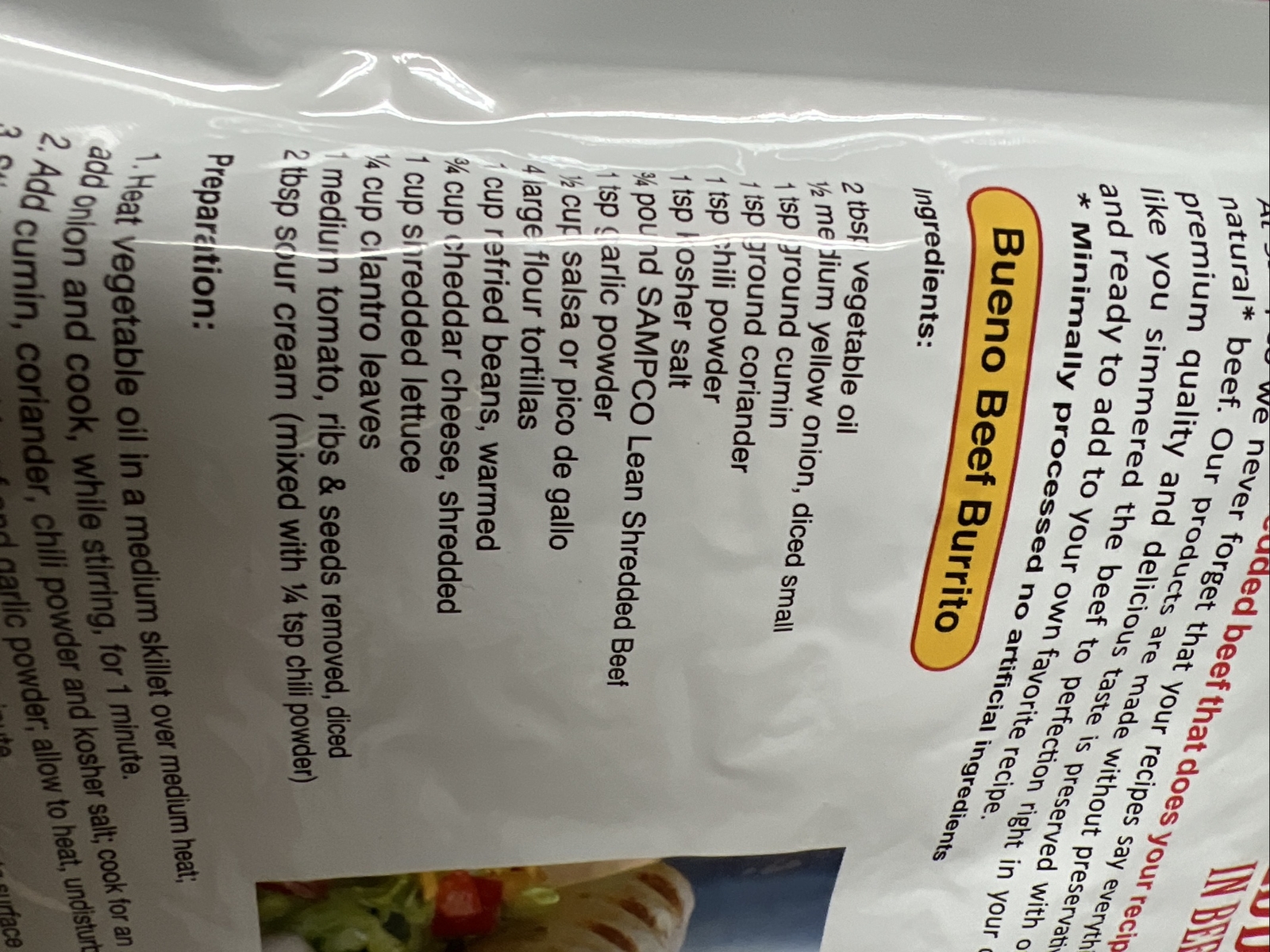 SAMPCO Lean Shredded Beef With Broth 3lbBag Fully Cooked All Natural ...