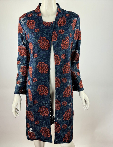 Sundance Driftwood Turn Heads Coat Women M NWOT Embroidered Floral ...