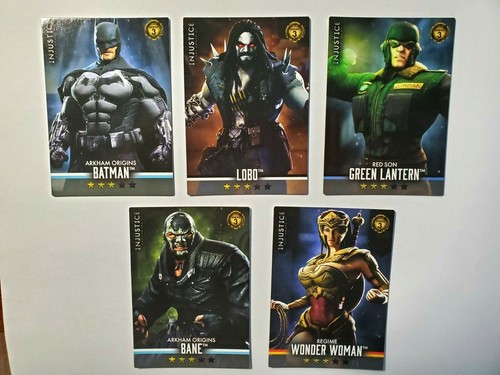 Injustice Cards Set of 6 Cards Nonfoil Series 3 Dave and Busters | eBay