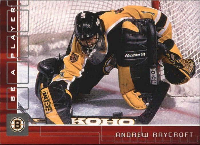 2001-02 In the Game Be A Player Memorabilia - Ruby #125 Andrew Raycroft ...