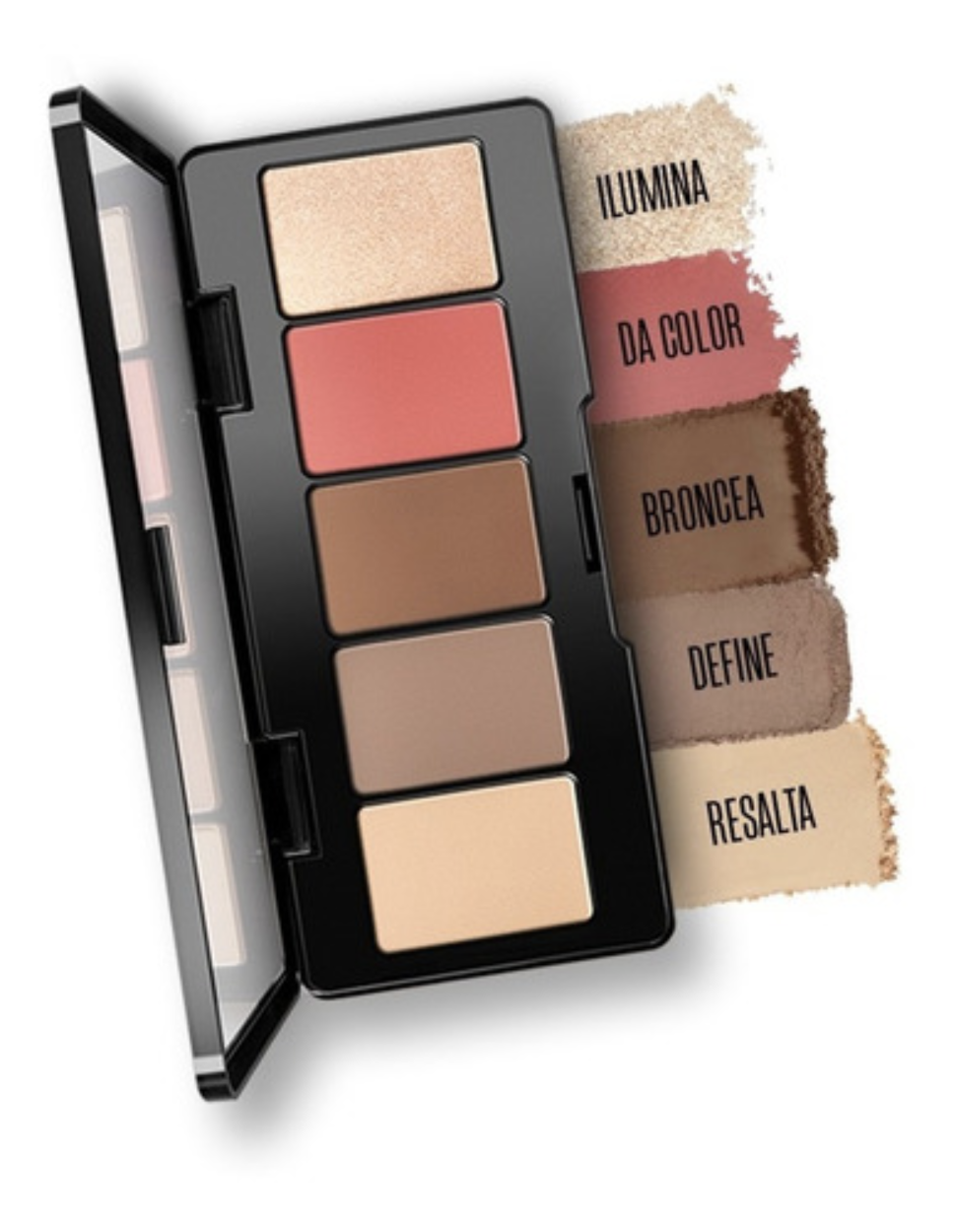 Cyzone STUDIO LOOK 5-IN-1 Pallete Contours Defines Bronzes Colors ...