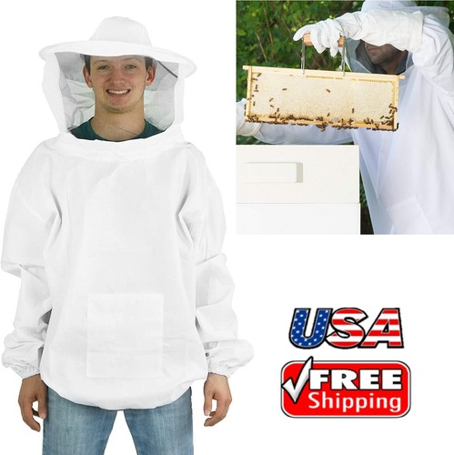 Beekeeping Jacket Equipment Veil Bee Keeping Cotton Suit Hat Pull Over ...