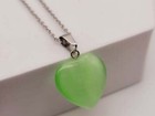 Natural Heart Shaped Cat Eye Handmade Pendant Necklace Chain | eBay