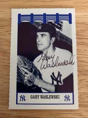 GARY WASLEWSKI SIGNED 1992 NEW YORK YANKEES 1970’S WIZ SGA PROMO ...
