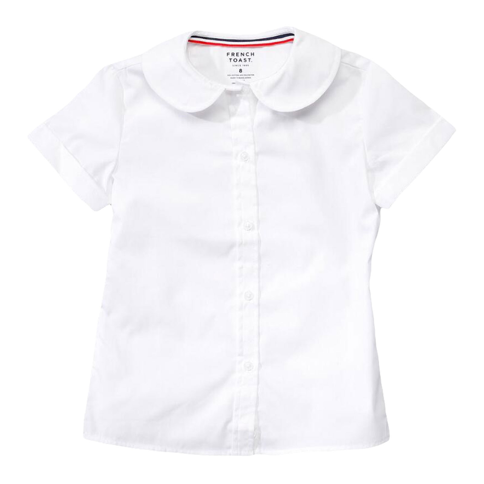 Junior Girls White Blouse ES9320P Peter Pan Collar French Toast Size 42 ...