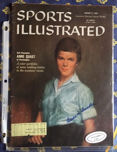 Sports Illustrated Magazine Anne Quast August 17, 1959 -Signed Anne ...
