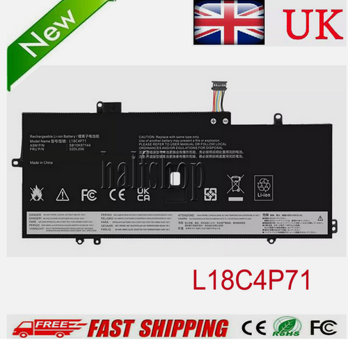L18C4P71 L18L4P71 L18M4P72 Battery For Lenovo X1 Carbon 7th 8th Gen ...