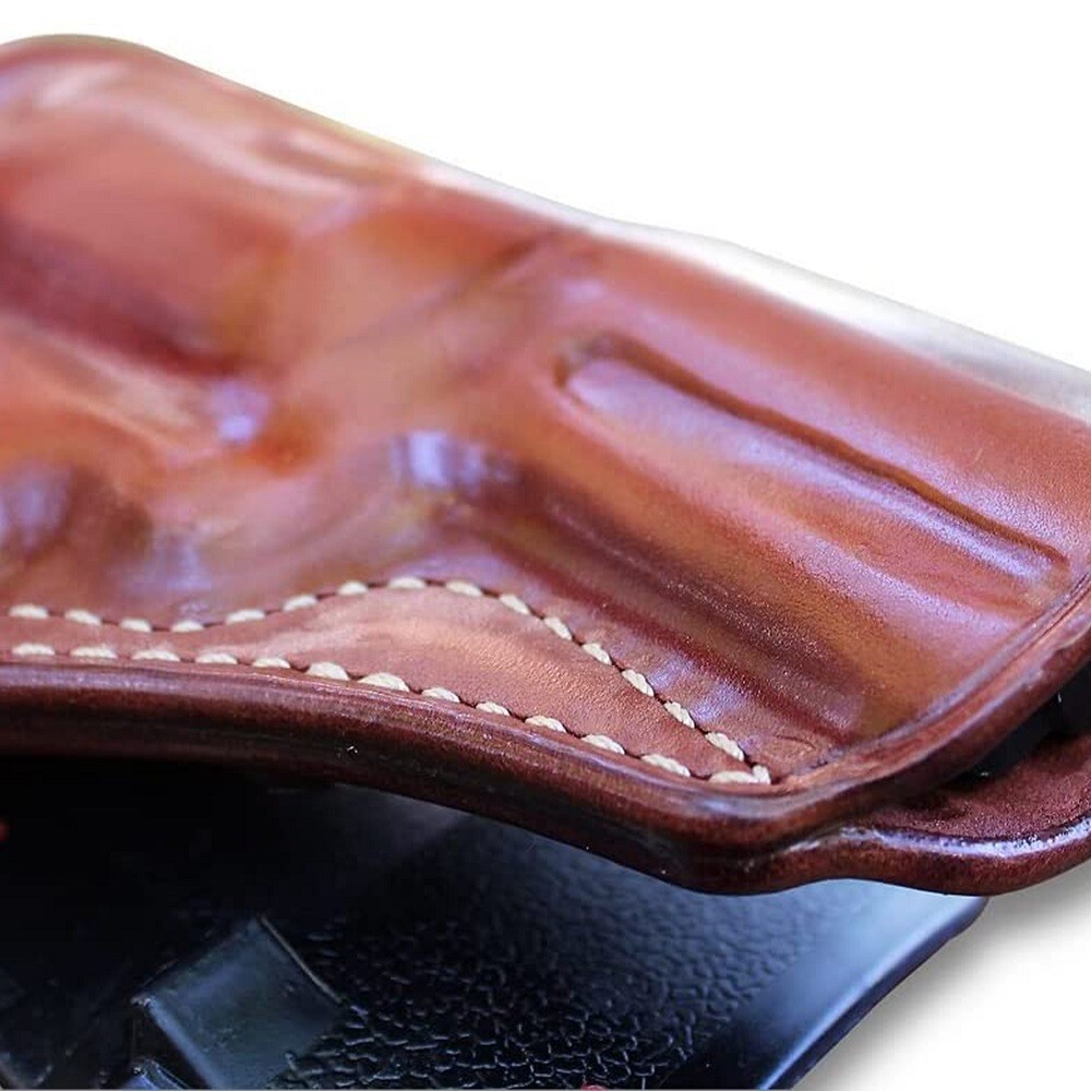 Leather OWB Paddle Holster Fits, Colt Python 357 Mag Revolver 3" Barrel ...