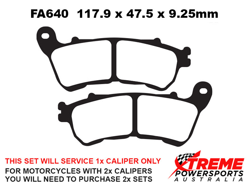 Harley Davidson XL 883 L 14-17 EBC Organic Front Brake Pads, FA640 | eBay