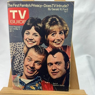 TV Guide Cast Of Laverne & Shirley, Gerald Ford, Benji (Apr 29-May 5 ...