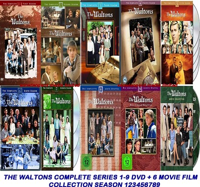 THE WALTONS COMPLETE SERIES 1-9 DVD + 6 MOVIE FILM COLLECTION SEASON ...