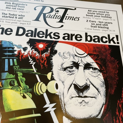 Four A2 Doctor Who Radio Times Posters Tardis Police Box Dr Who Print ...