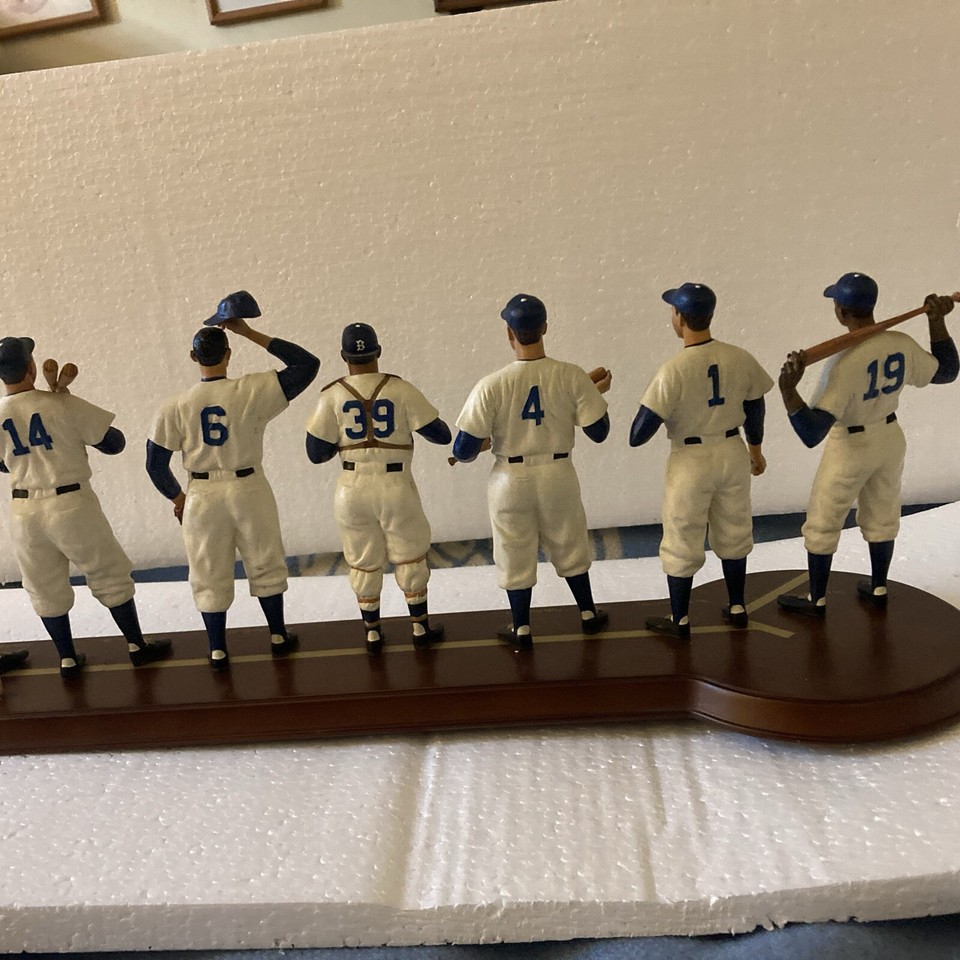 Danbury Mint 1955 Brooklyn Dodgers Baseball Team Figurine Collection | eBay