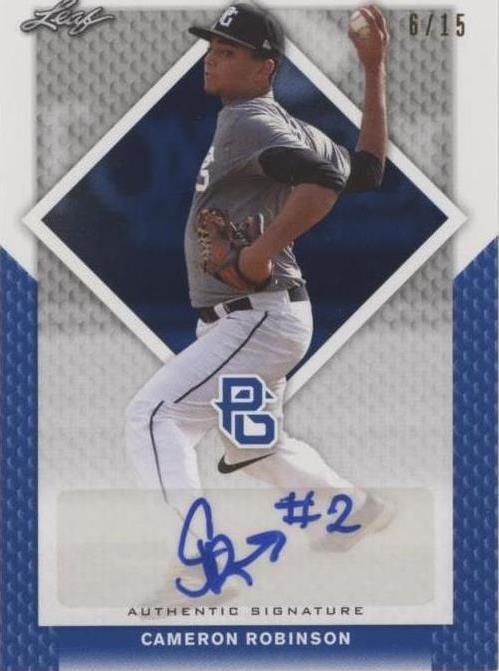 2016 Leaf Perfect Game National Showcase - Cameron Robinson #BA-078 ...