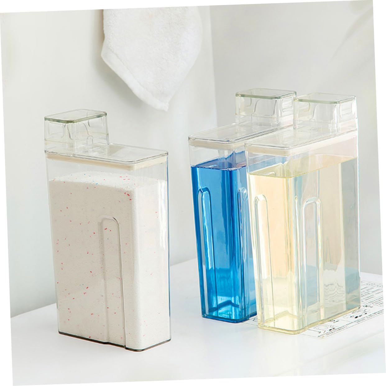 2Pcs Lotion Detergent Multipurpose Sub Bucket Laundry Powder Holder Sub ...