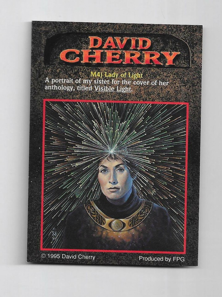 David Cherry 1995 FPG Metallic Storm card M4 Lady Of Light | eBay