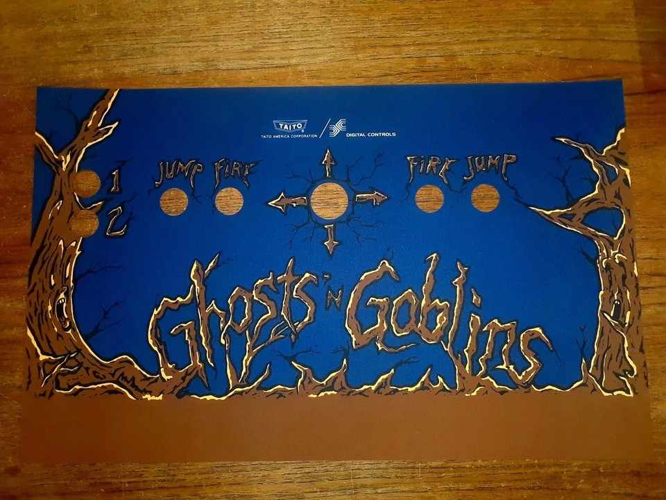 Ghosts n Goblins CPO - Control Panel Overlay - MikesArcade | eBay