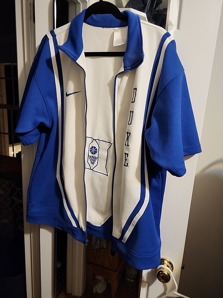 Rare Vintage Nike Duke Blue Devils Basketball Warmup Jacket Shooting ...