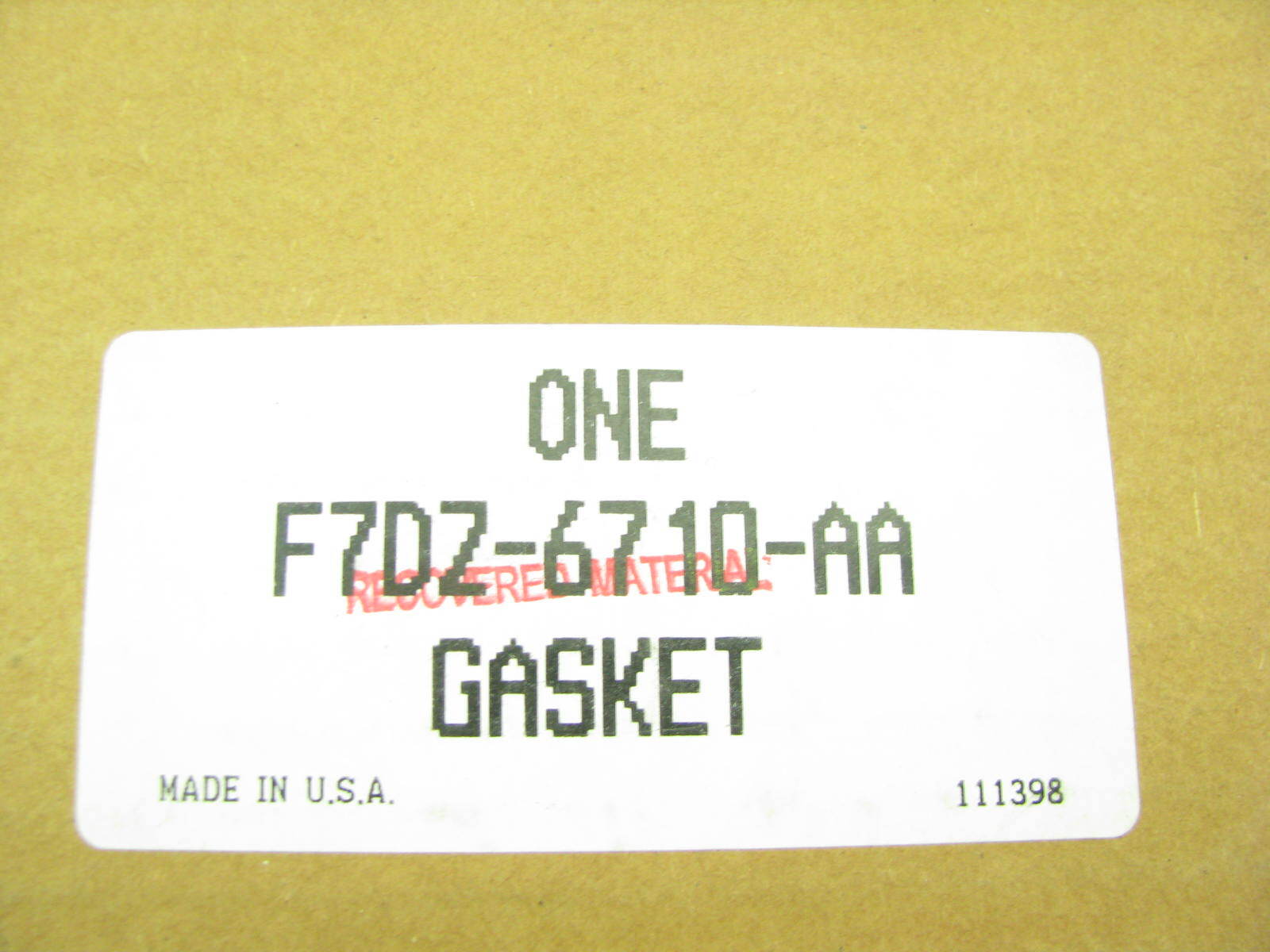 NEW - OEM Ford F7DZ-6710-AA Engine Oil Pan Gasket 1995-2007 2.5L 3.0L ...
