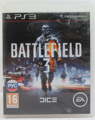 SONY PS3 EUROPEAN REGION 2 BATTLEFIELD 3 VIDEO GAME - NO MANUAL ...