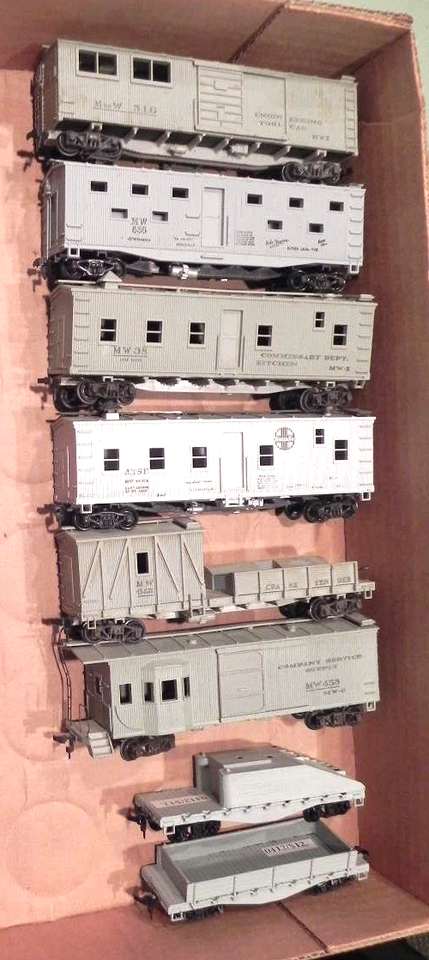 HO Work Train MOW Maintenance Of Way Set "CUSTOM" 8 CARS | eBay