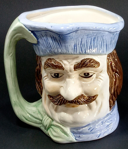 Vintage Toby Mug Ceramic Made in Japan 5" Tall Pirate Nautical Captain ...