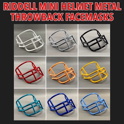 Riddell Custom Metal Mini Helmet Facemask Replacement Throwback OPO w ...