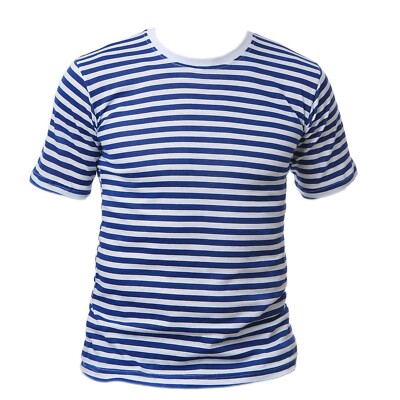 Russian VDV Style Telnyashka Blue Striped T-Shirt Short Sleeve ...