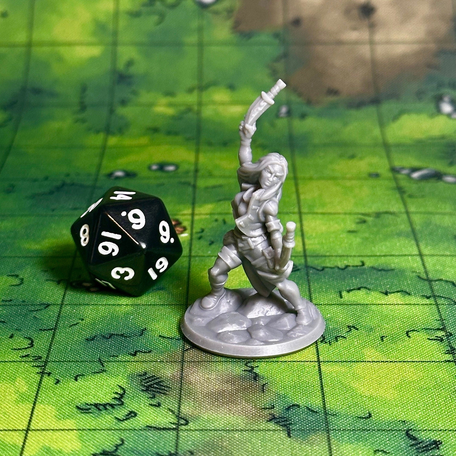 Rogue Female 01, 12k Resin Dungeons and Dragons DnD Miniatures D&D Mini ...