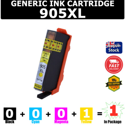 1X Generic 905XL HP905 YELLOW Ink Cartridge For HP Officejet 6950 6956 ...