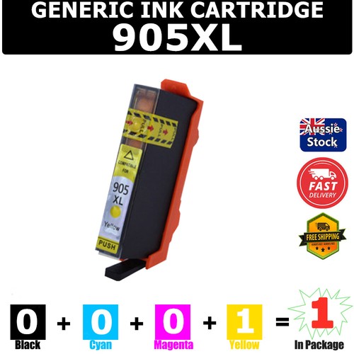 1X Generic 905XL HP905 YELLOW Ink Cartridge For HP Officejet 6950 6956 ...