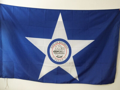 HOUSTON FLAG 2' x 3' for a pole - HOUSTON CITY - TEXAS FLAGS 60 x 90 cm ...