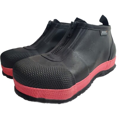 Bogs Overshoe Zip Composite Safety Toe Shoes Black Multi : Men's 5 ...