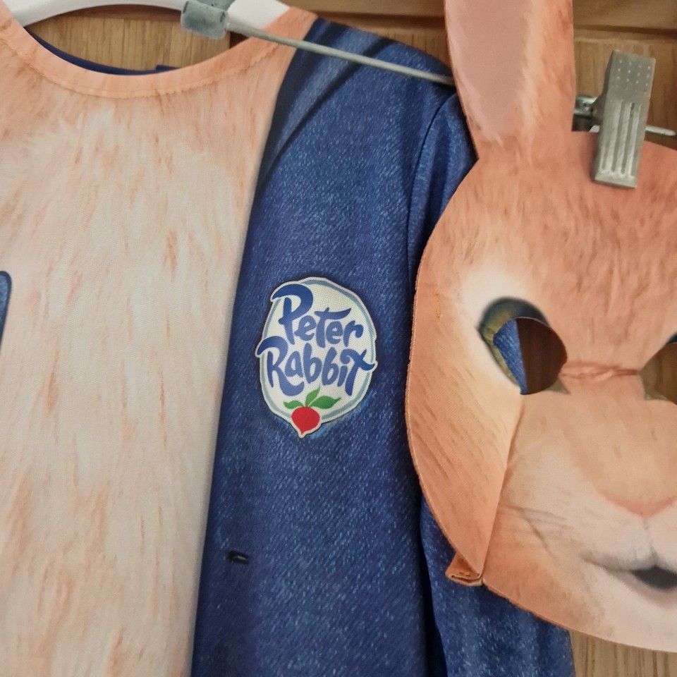 Peter Rabbit TV costume Halloween 3-4 book day kids fancy dress #Y2 ...