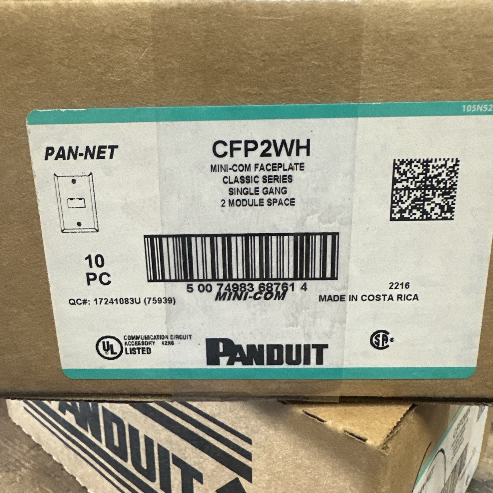 PANDUIT CFP2WH / CFP2WH (NEW IN BOX) Box of 10 | eBay