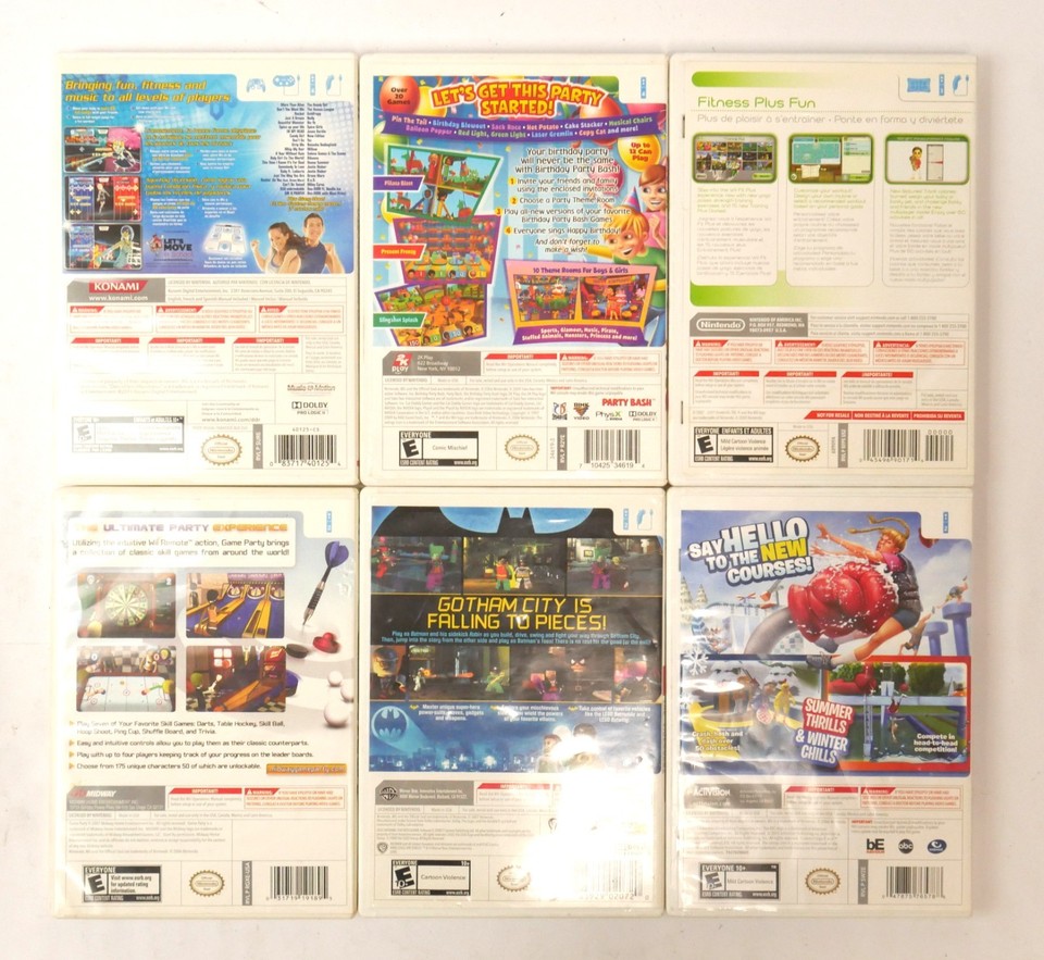 Nintendo Wii Games Lot of 15 - Just Dance, Lego, Harry Potter ...