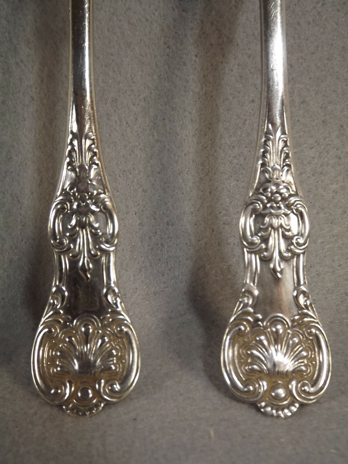 J Y S John Yates Sons Oval Soup Spoons 1850 England Silver Plate ...