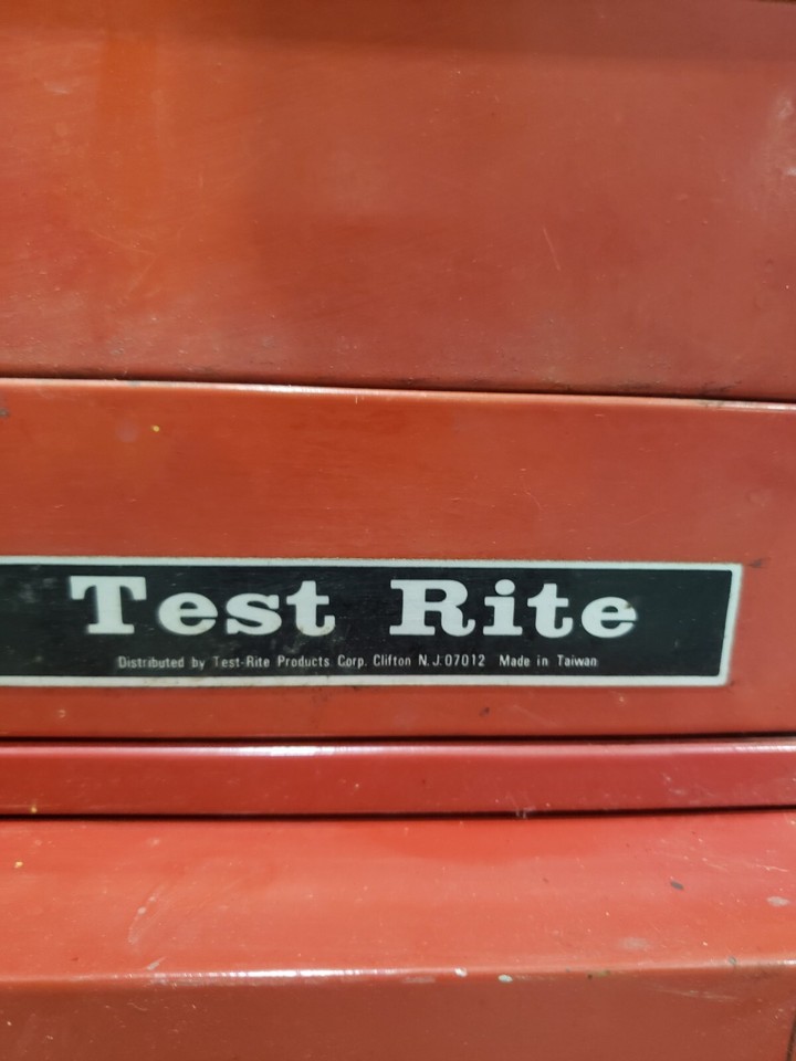 Test Rite Rolling Toolchest on Casters with Three Drawers and Bottom ...