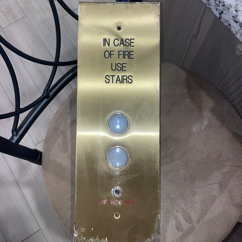 Call Button Plate And Button (brass) | eBay