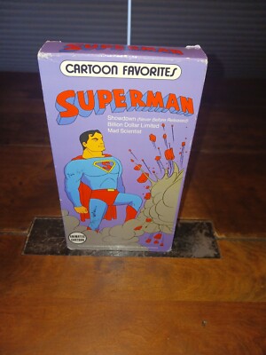 Superman RARE Cartoon Favorites VHS 1950s superhero . | eBay