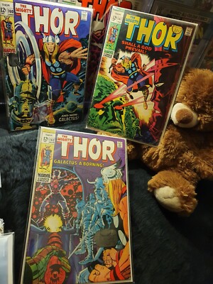 Thor 160, 161, 162 - galactus vs ego - vg - 1968/69 - Stan Lee Jack ...