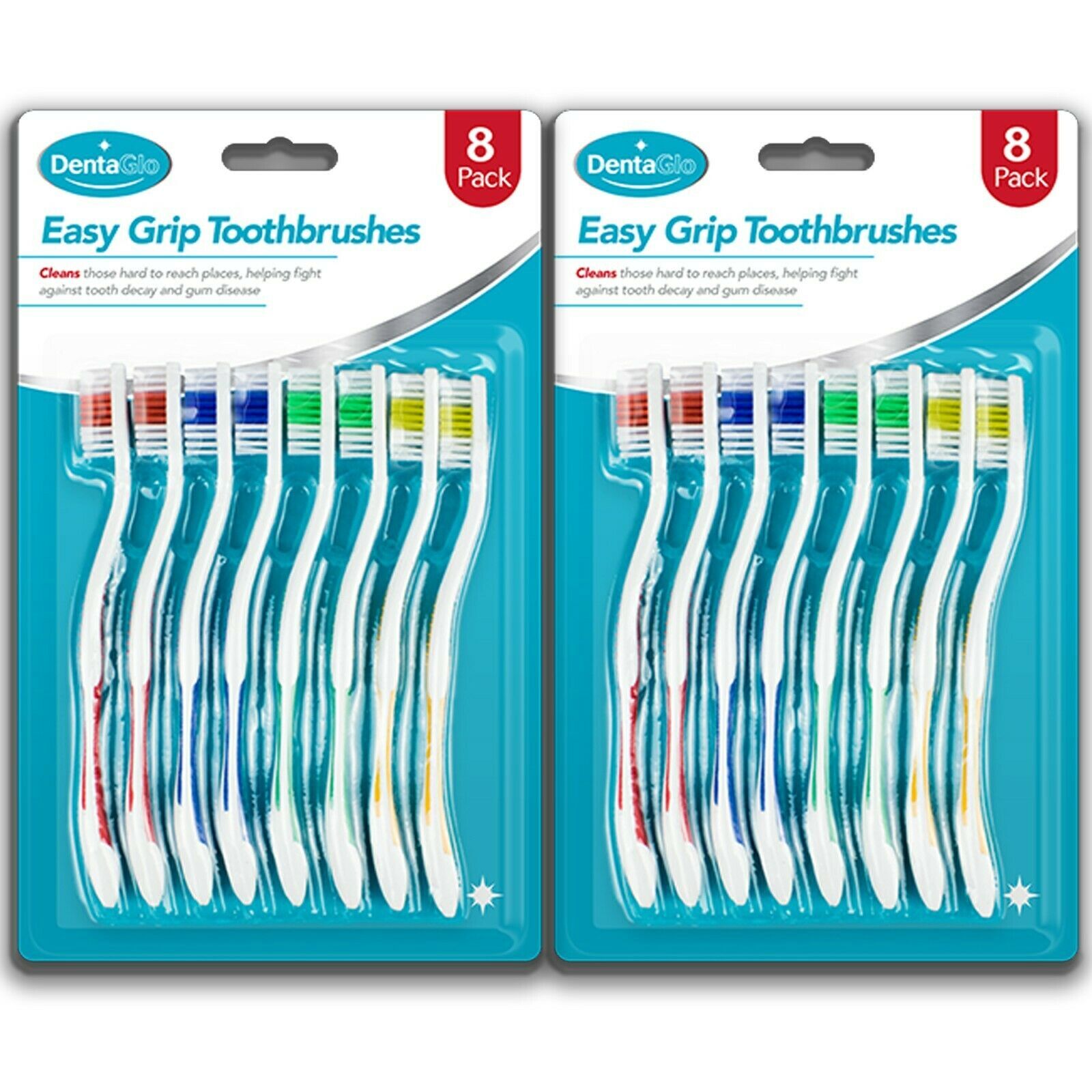 🔥Easy Grip Toothbrushes Family Pack Dental Care Oral Hygiene Clean ...