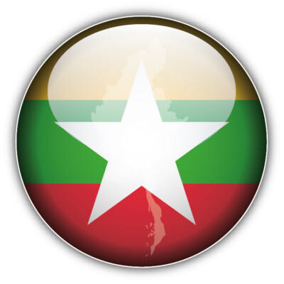 Myanmar Map Flag Glossy Label Car Bumper Sticker Decal "SIZES" | eBay