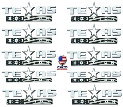 -=10=- AMERICAN FLAG TEXAS EDITION EMBLEMS BADGE fits CHEVY SILVERADO ...