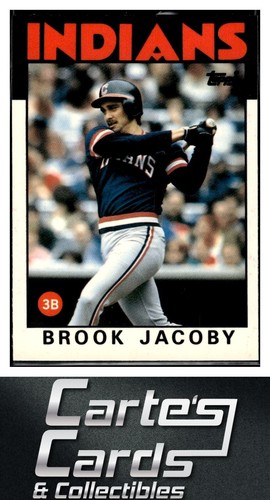 Brook Jacoby 1986 Topps Tiffany #116 Cleveland Indians | eBay