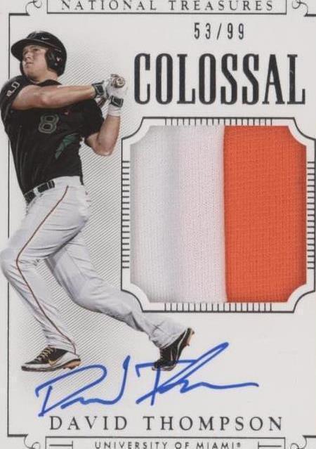 2015 Panini National Treasures College - Baseball Materials Signatures ...